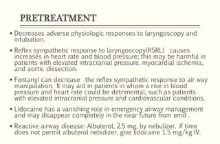 Rapid sequence intubation in ED | PPTX | First Aid | Injuries