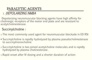 Rapid sequence intubation in ED | PPTX | First Aid | Injuries