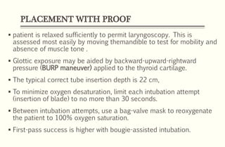 Rapid sequence intubation in ED | PPTX