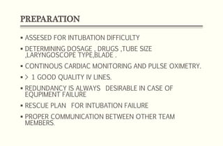 Rapid sequence intubation in ED | PPTX | First Aid | Injuries