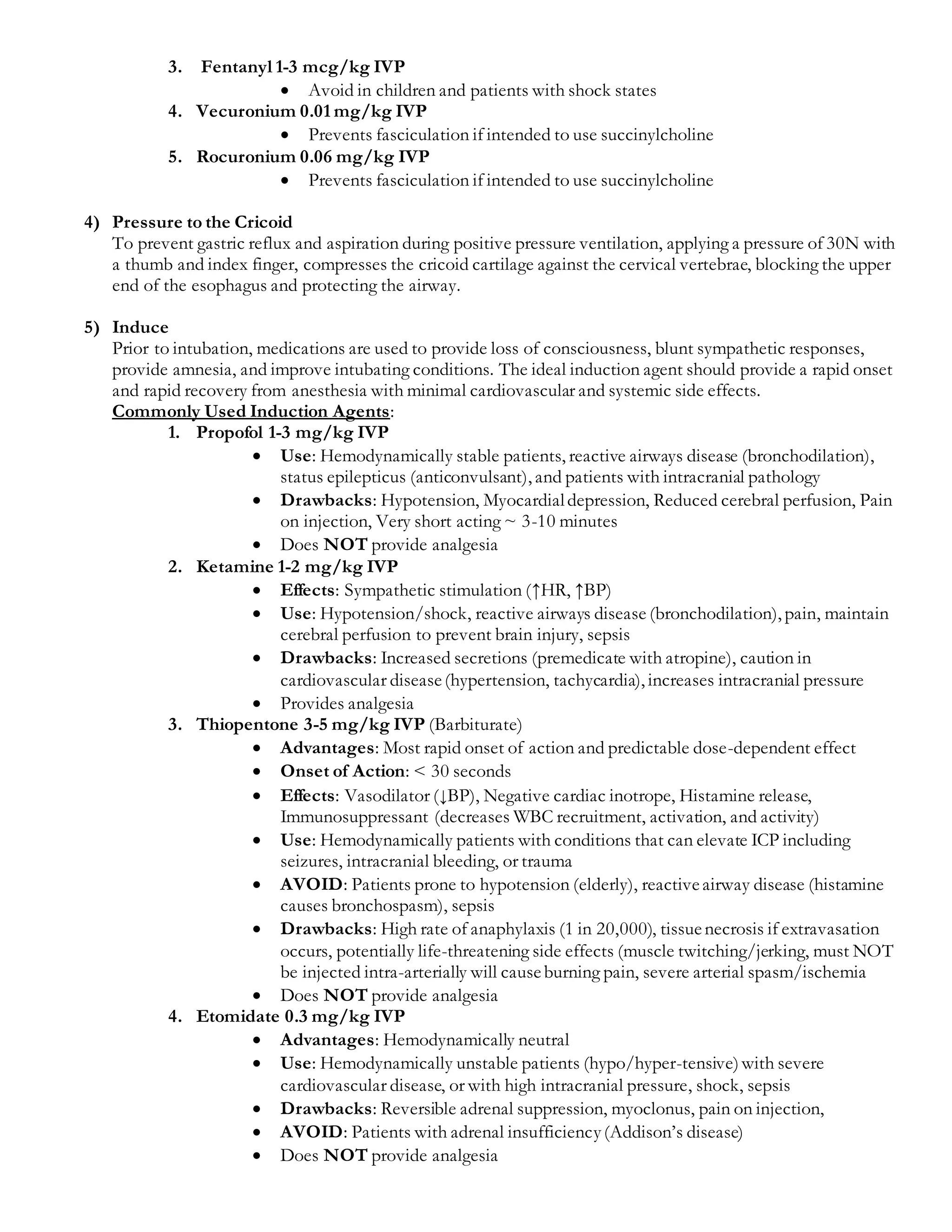 Rapid Sequence Intubation (RSI) | DOCX