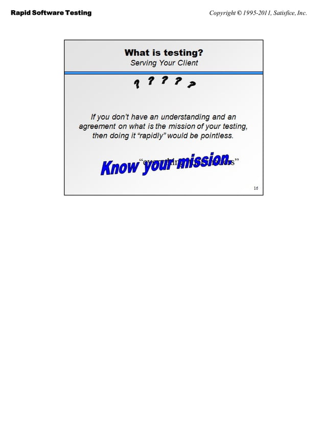 Rapid software testing | PDF