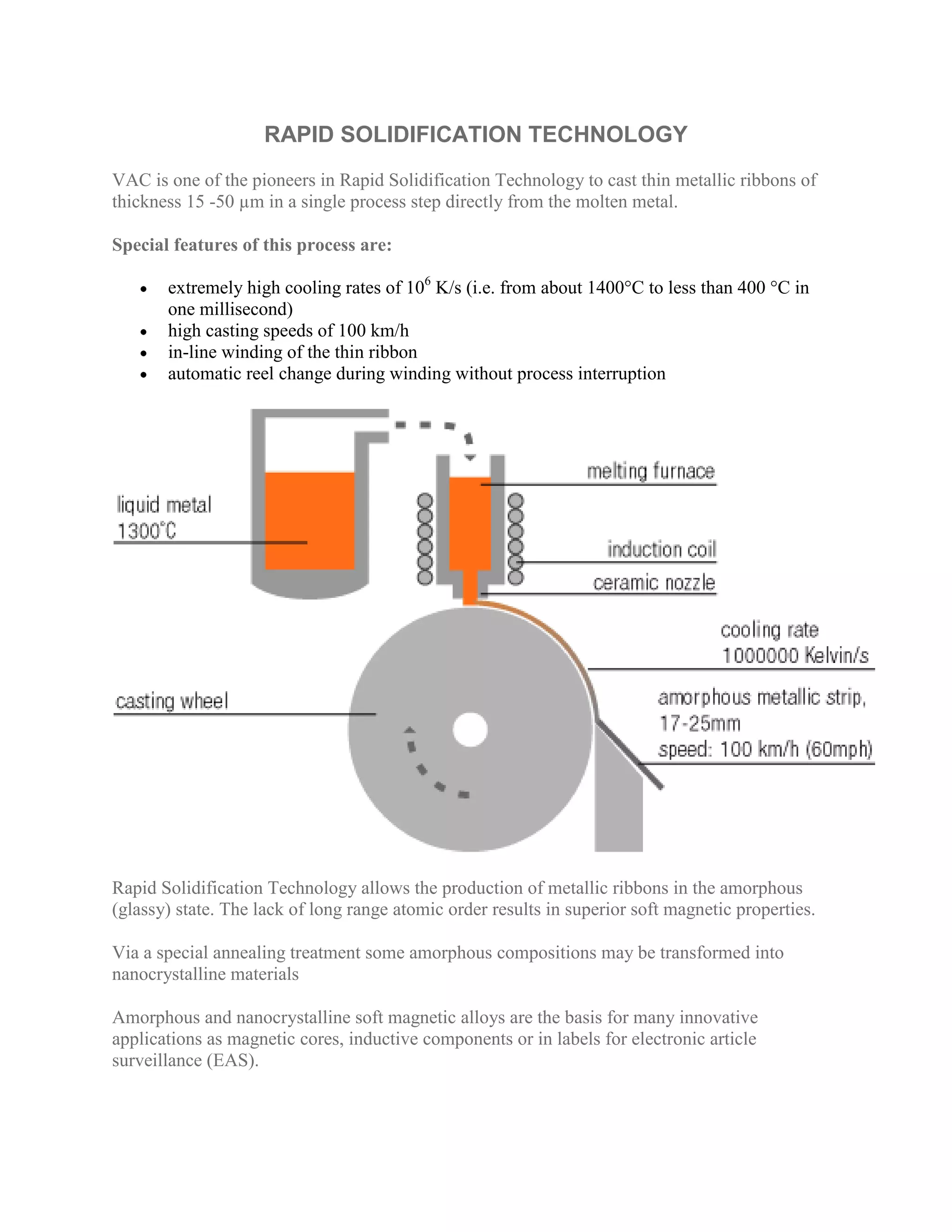 Rapid solidification technology | DOC