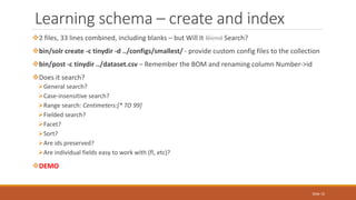 Rapid Solr Schema Development (Phone directory) | PPT