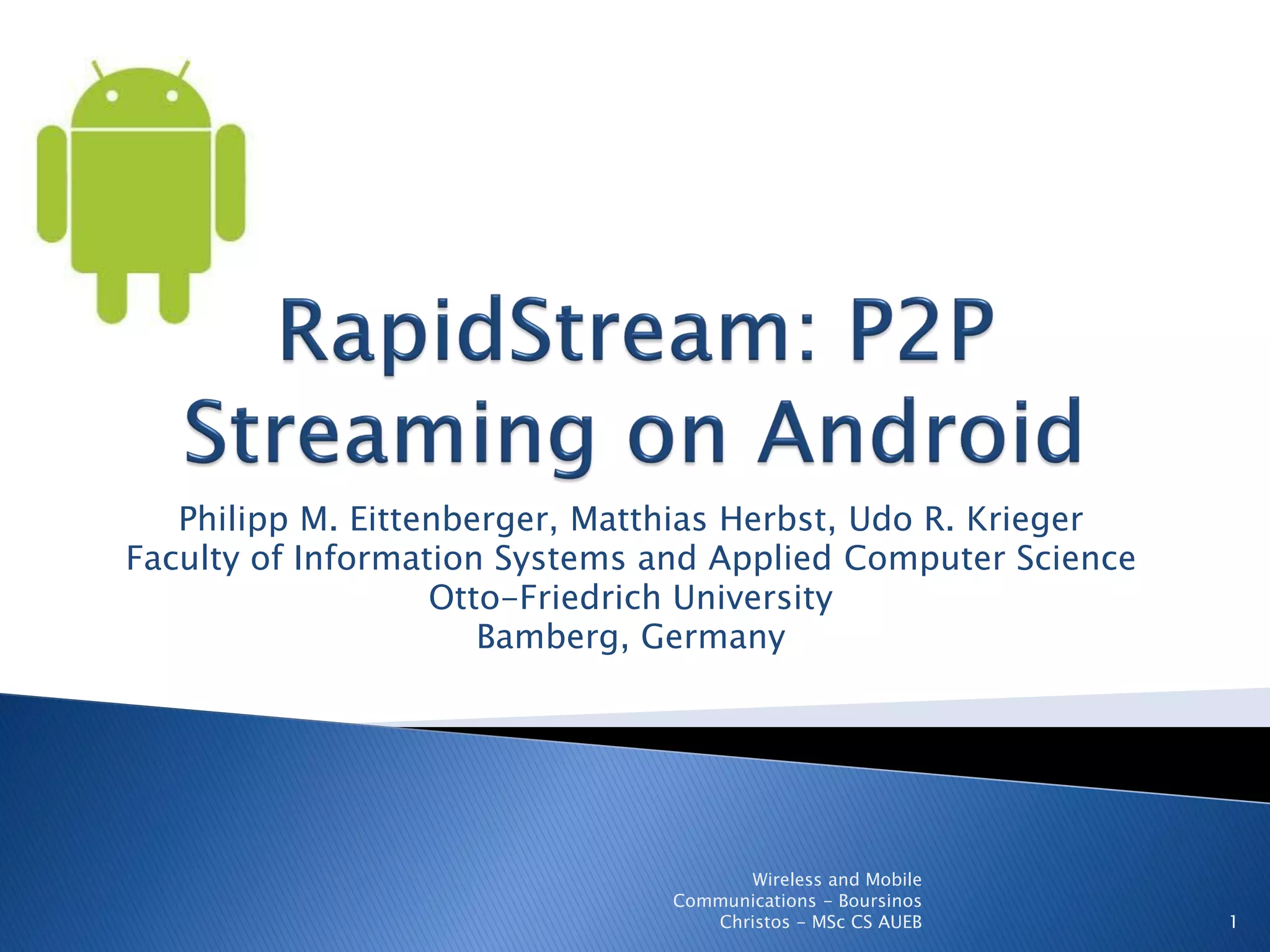 Rapid stream presentation | PDF