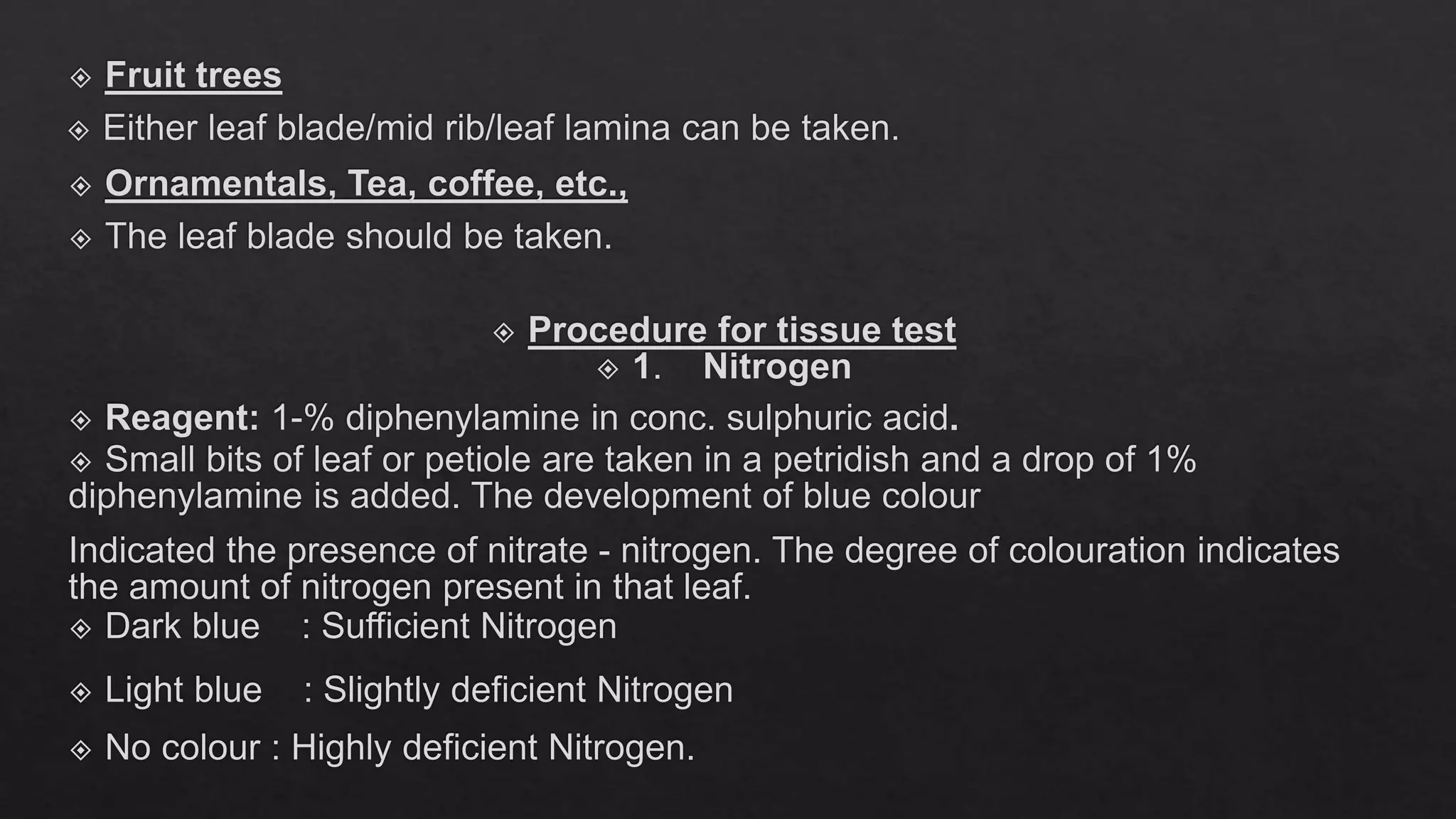 Rapid tissue test for plants | PPTX