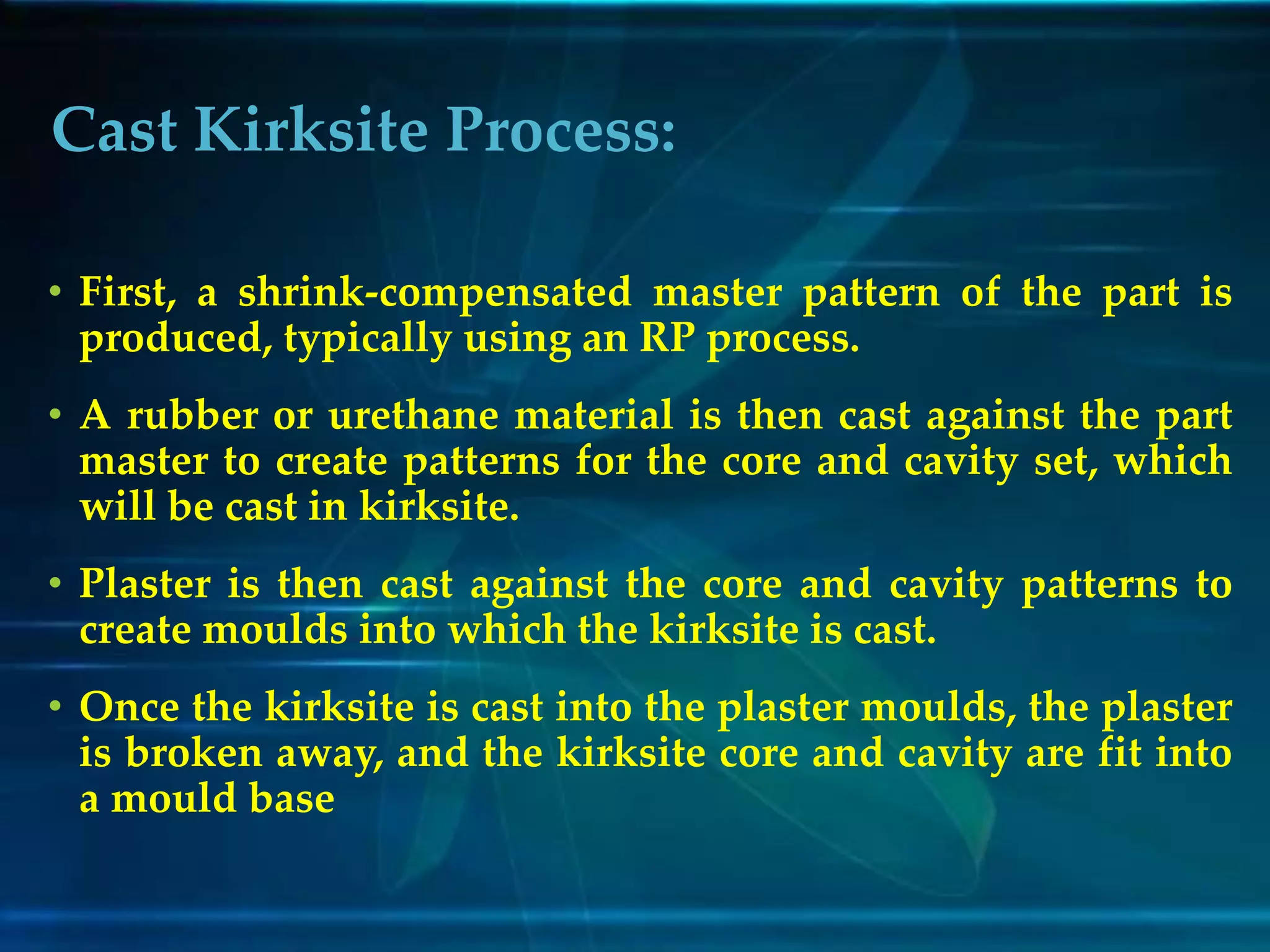 Rapid tooling (rt) | PPTX