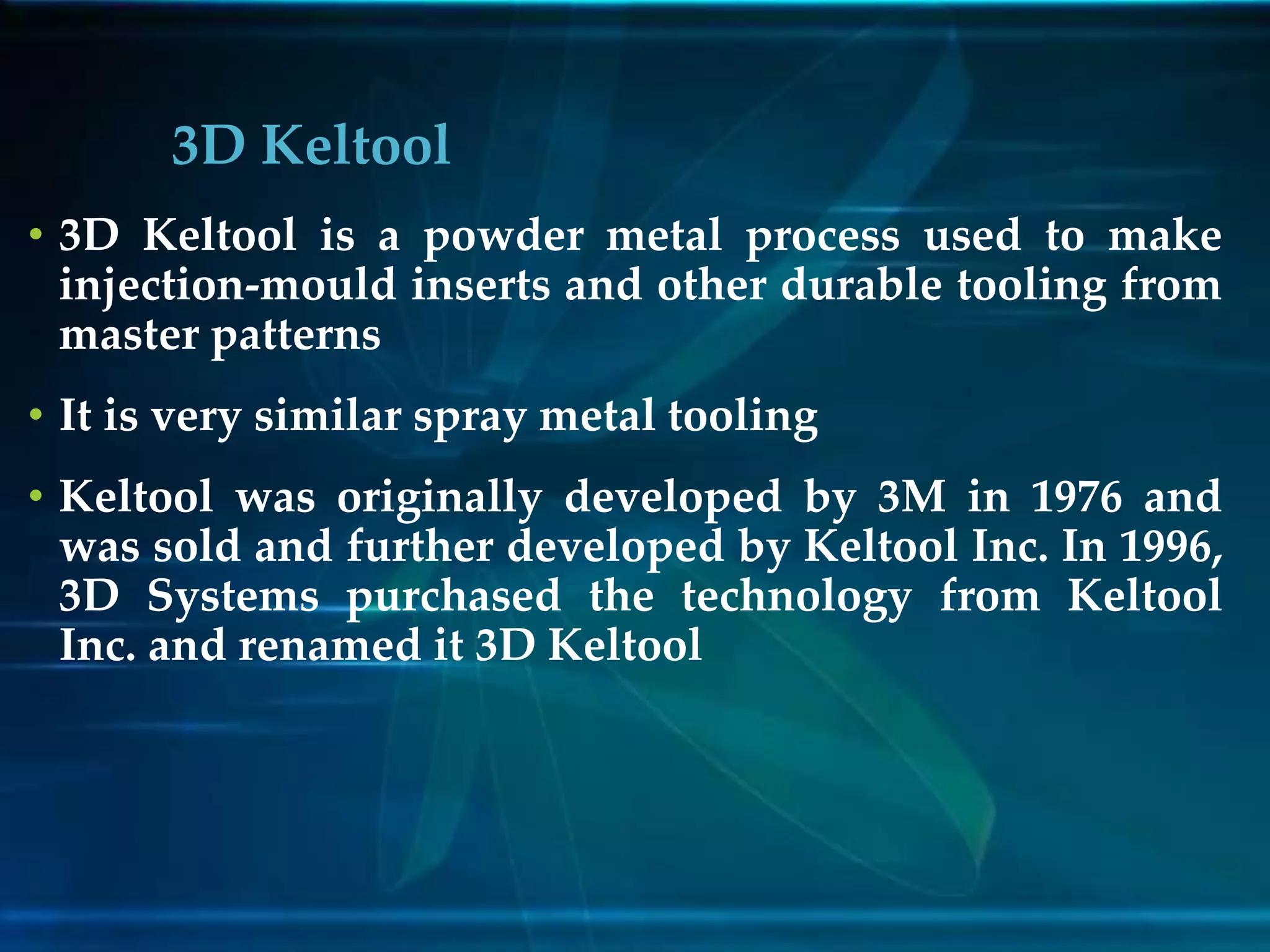 Rapid tooling (rt) | PPTX