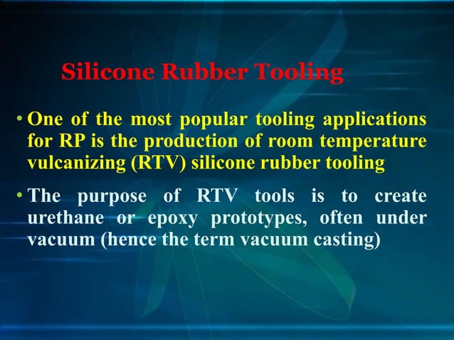 Rapid tooling (rt) | PPTX