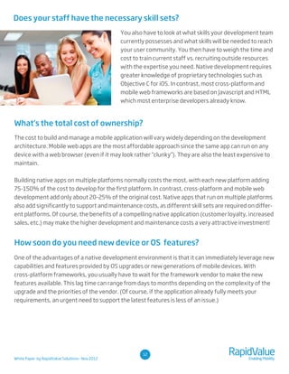Rapidvalue whitepaper-howtochoosetherightarchitectureforyourmobileapplication-121205104942 ...