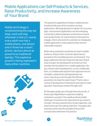 Rapidvalue whitepaper-howtochoosetherightarchitectureforyourmobileapplication-121205104942 ...