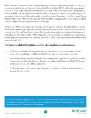 Rapidvalue whitepaper-howtochoosetherightarchitectureforyourmobileapplication-121205104942 ...