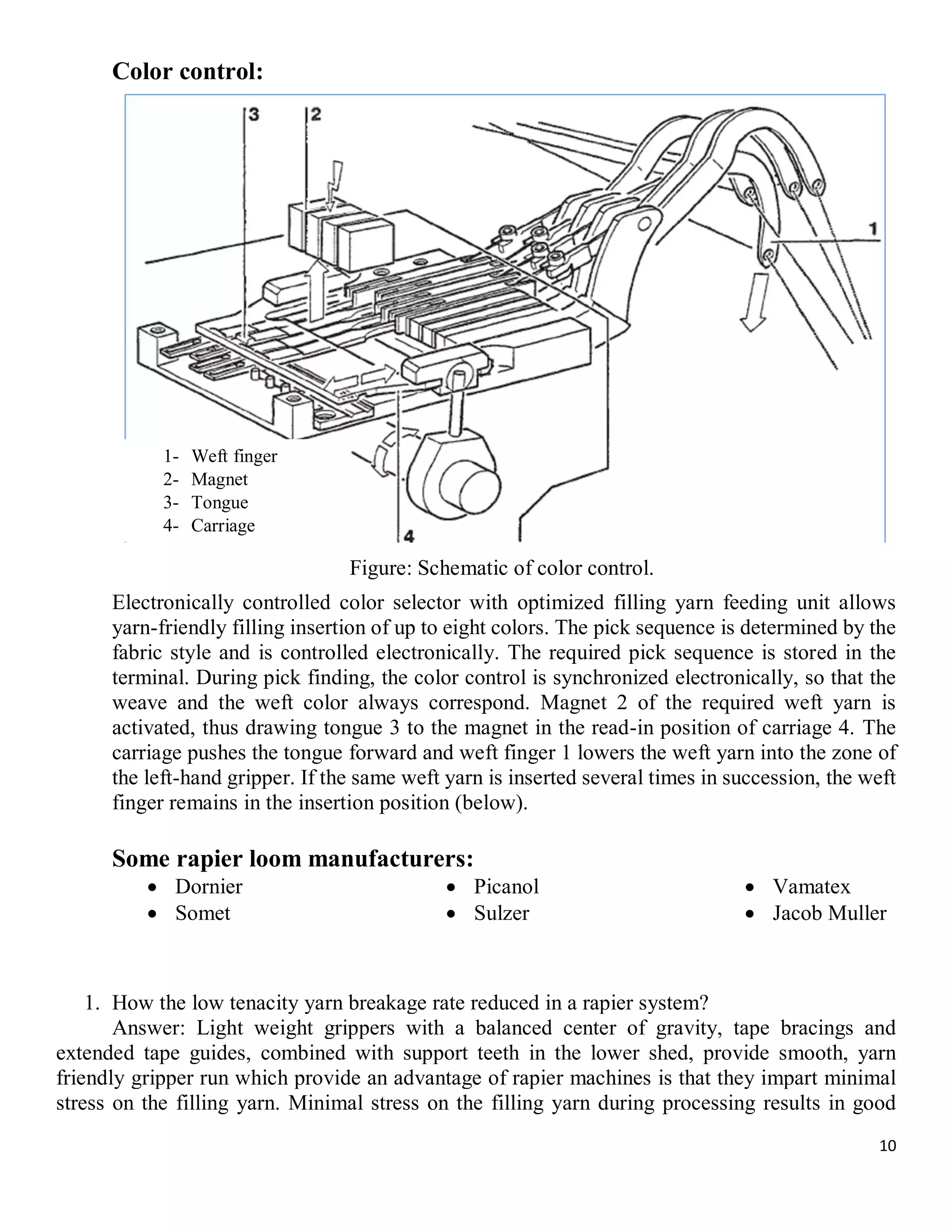 Rapier weaving | PDF