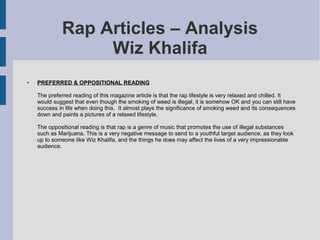 Rap magazine article | ODP