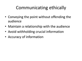 8.ethical issues in communication | PPTX