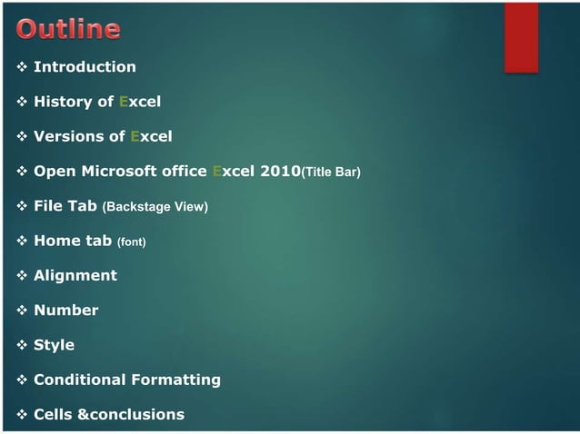 Microsoft Office Excel | PPT
