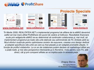Raport eMAG Profit Share (1 an) | PPT