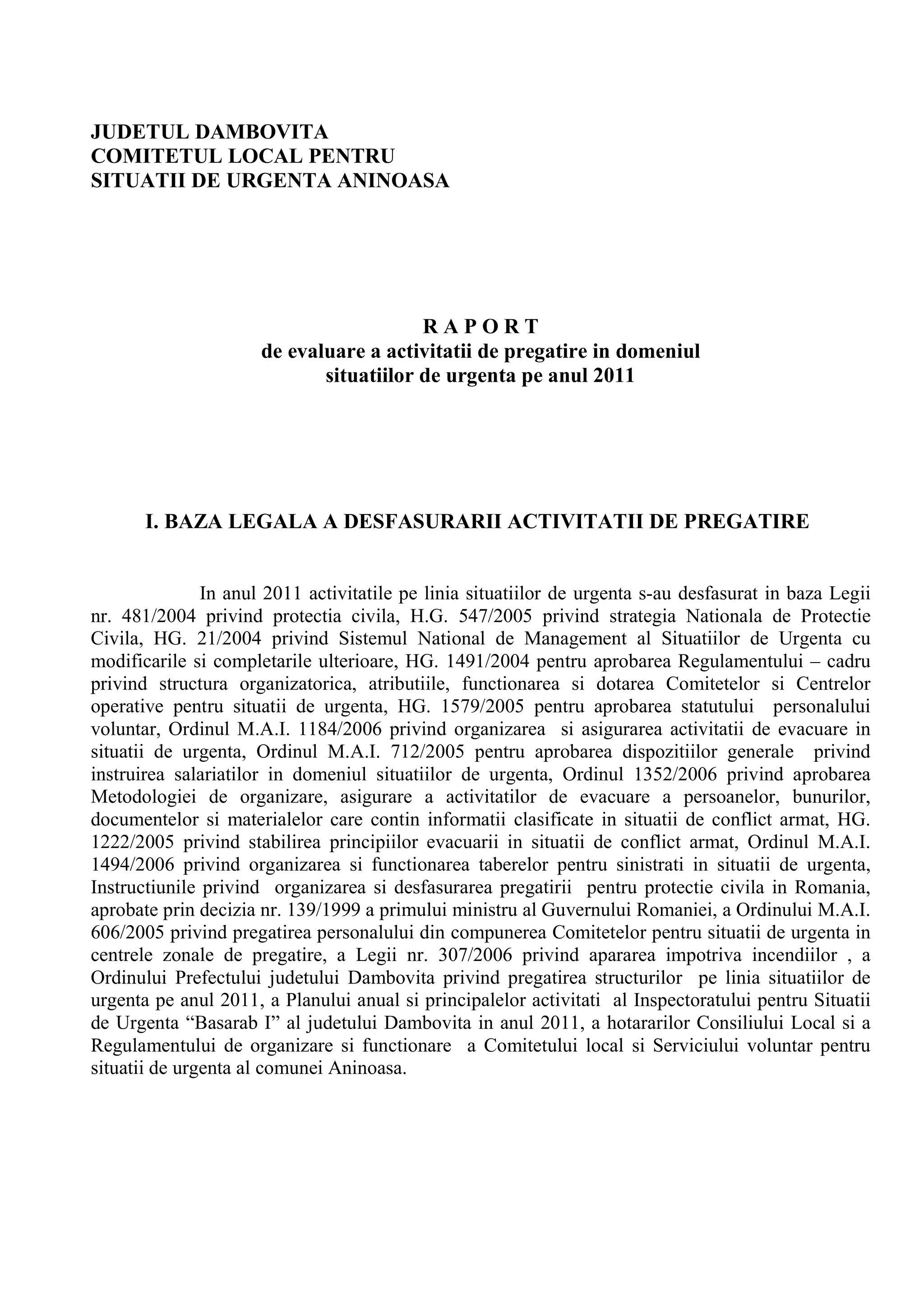 Raport de activitate CLSU | PDF