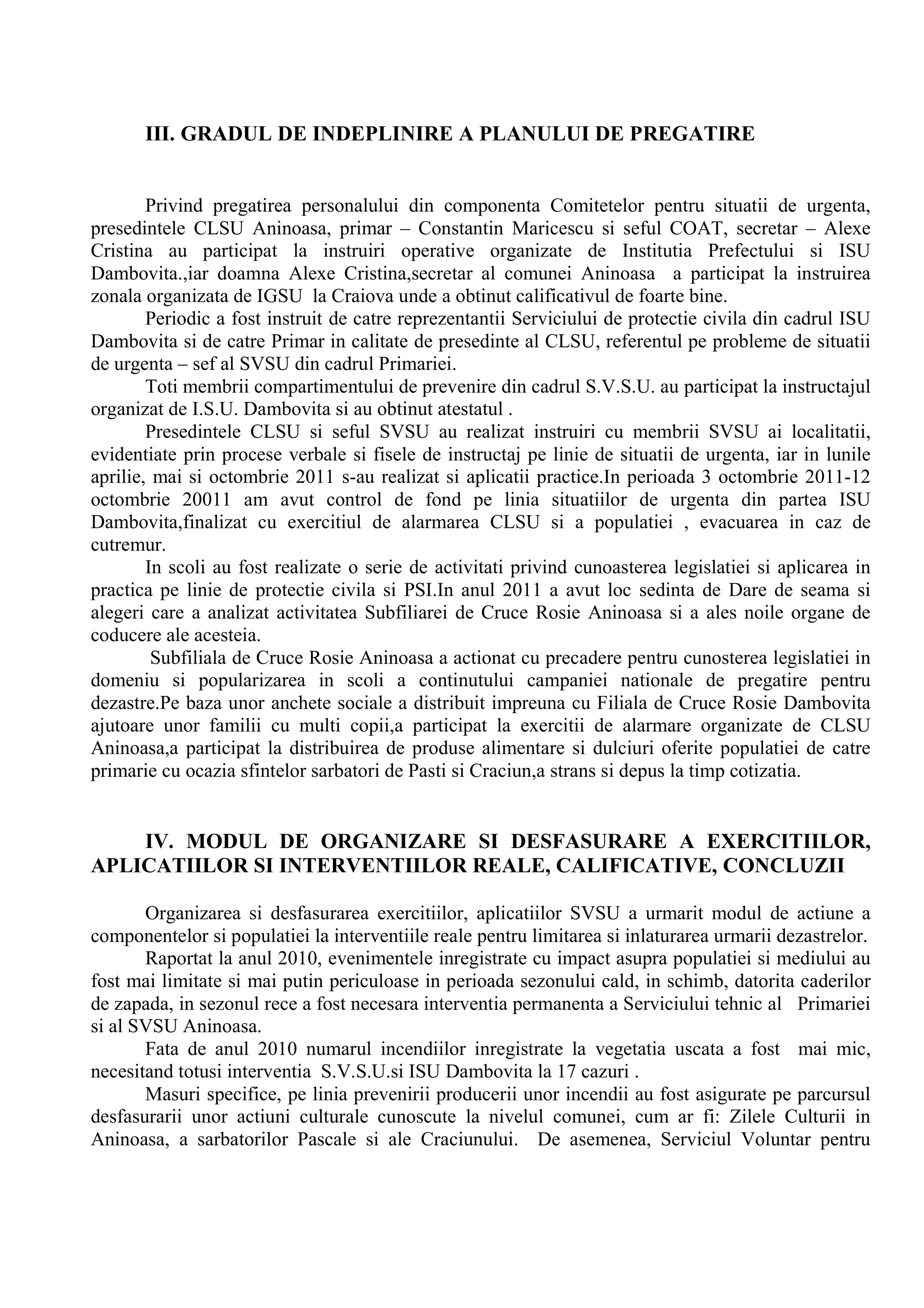 Raport de activitate CLSU | PDF