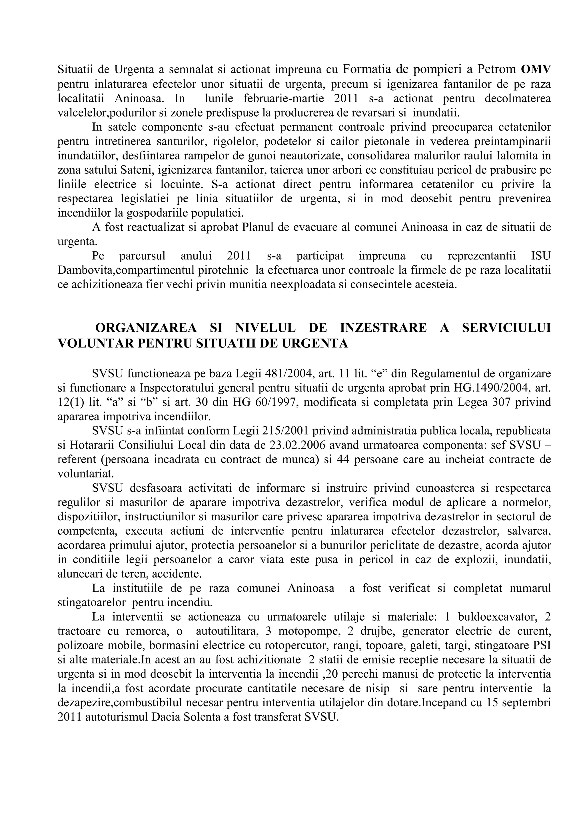 Raport de activitate CLSU | PDF