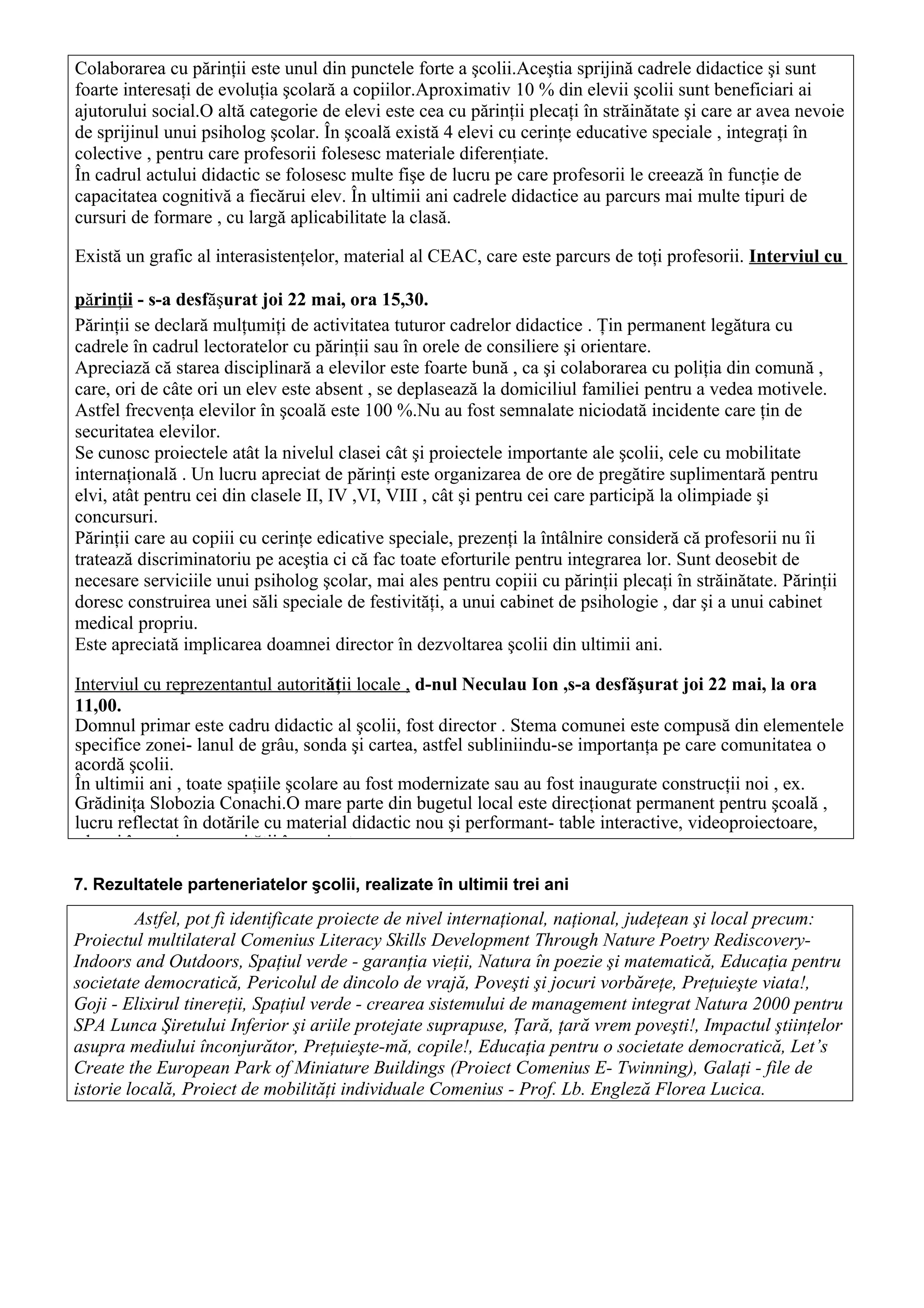 Raport evaluare aracip dupa fisa tip | PDF