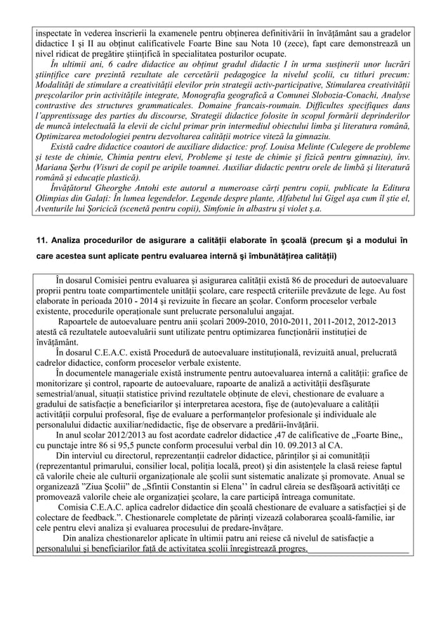 Raport evaluare aracip dupa fisa tip | PDF