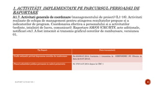 Raport lunar nr 1 | PPTX