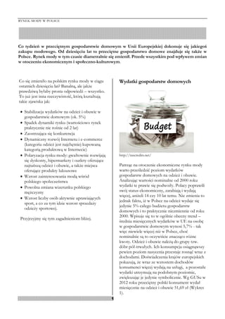 Rynek mody w Polsce | PDF