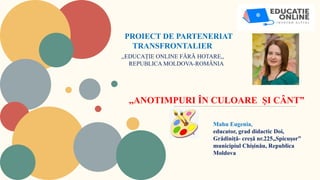 Raport proiect transnațional România-Moldova | PPT