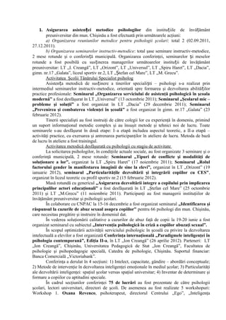 Raport psihologic | DOC