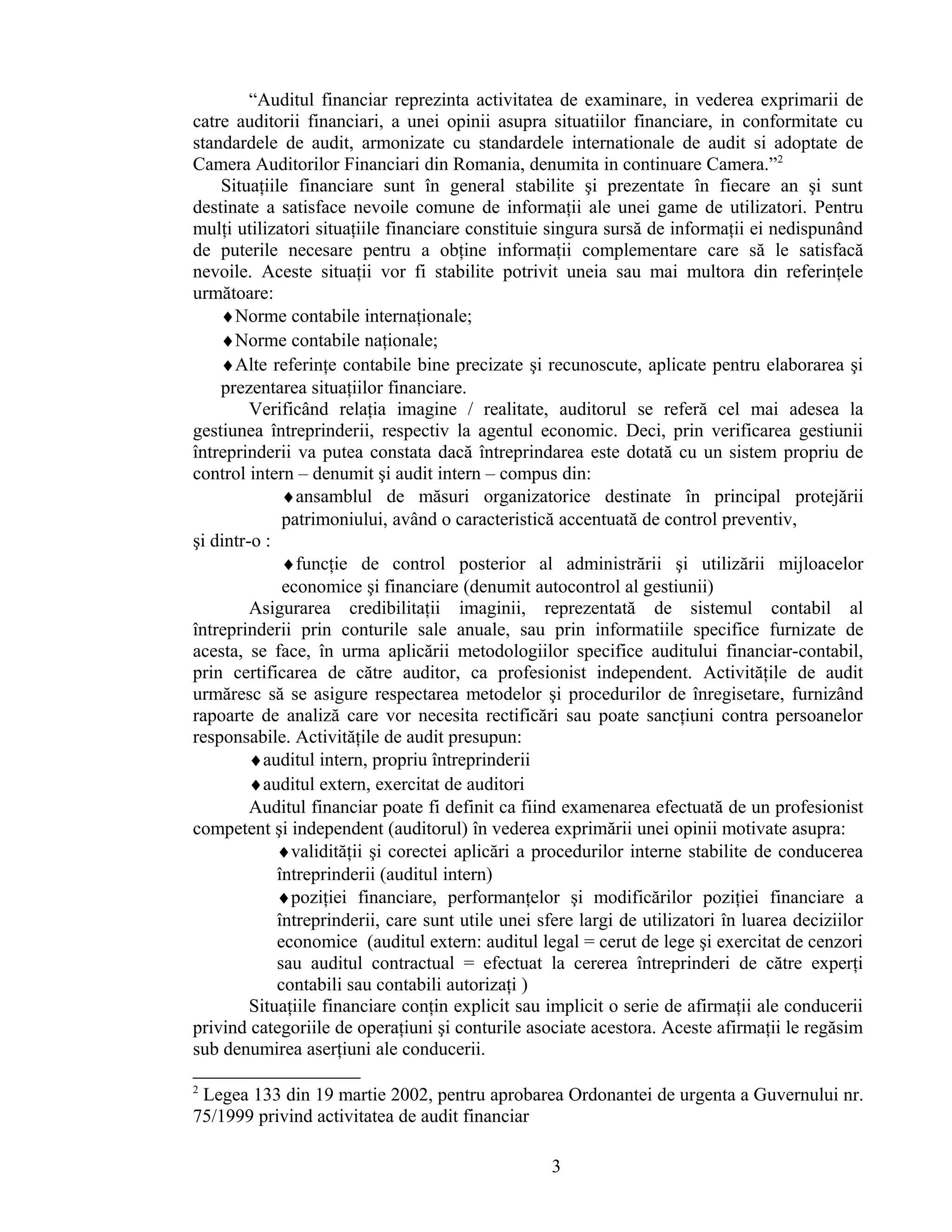 Raportul al unei sc com proiect-audit | DOC