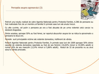 Studiu privind violenta domestica | PPT