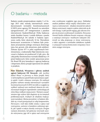 Raport weterynaryjny - życzliwy doktor House | PDF