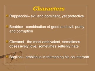 Rappaccini daughter | PPT