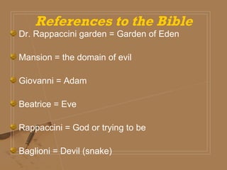 Rappaccini daughter | PPT