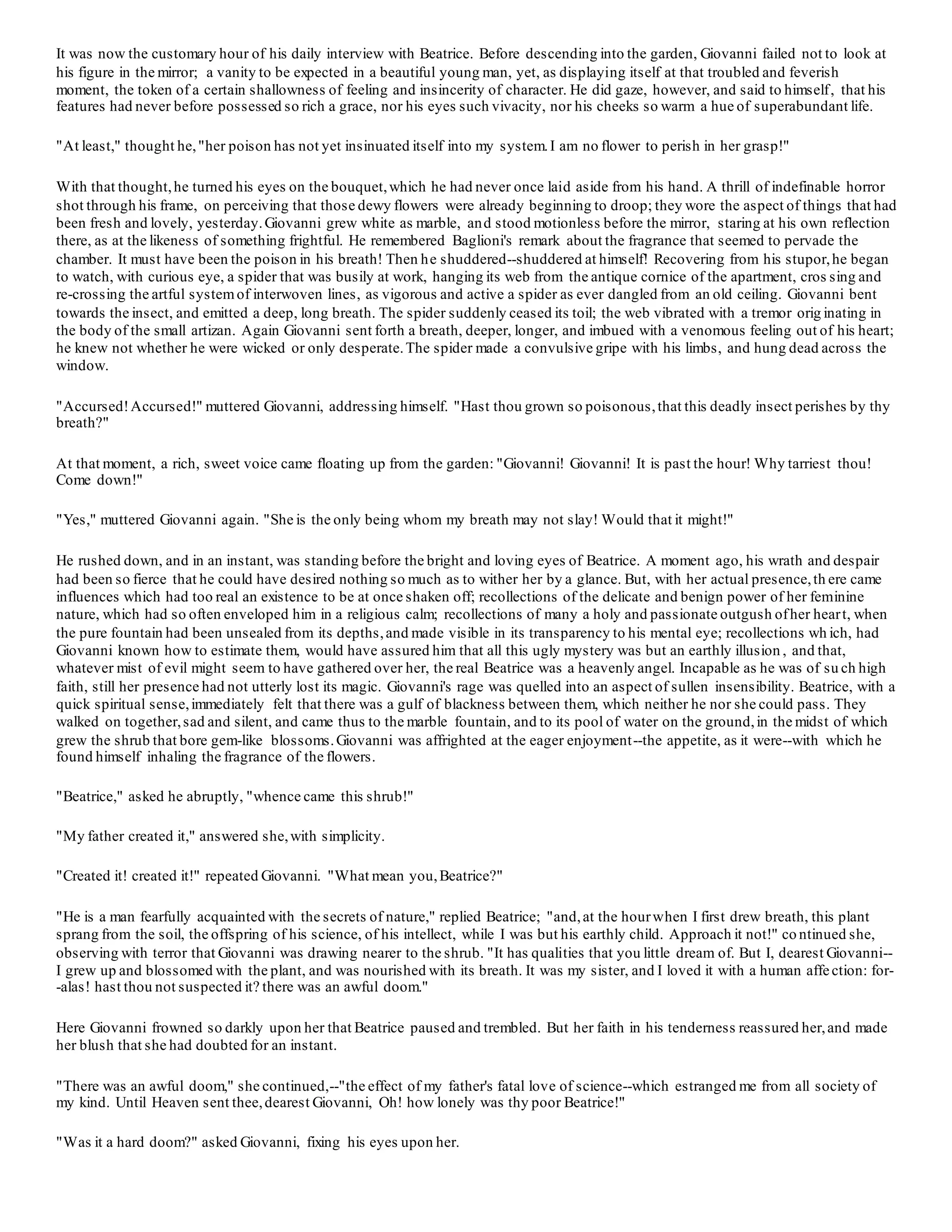 Rappaccinis daughter - complete text | DOCX