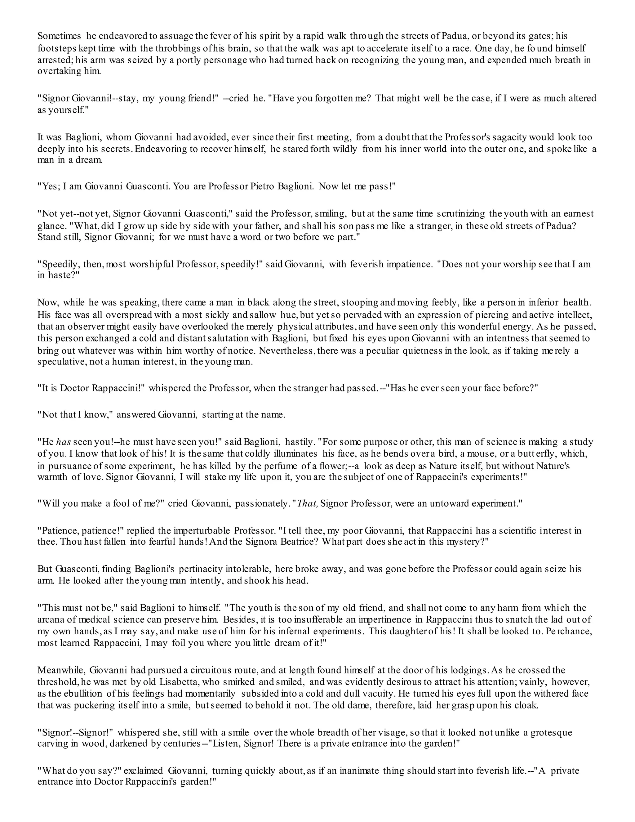 Rappaccinis daughter - complete text | DOCX