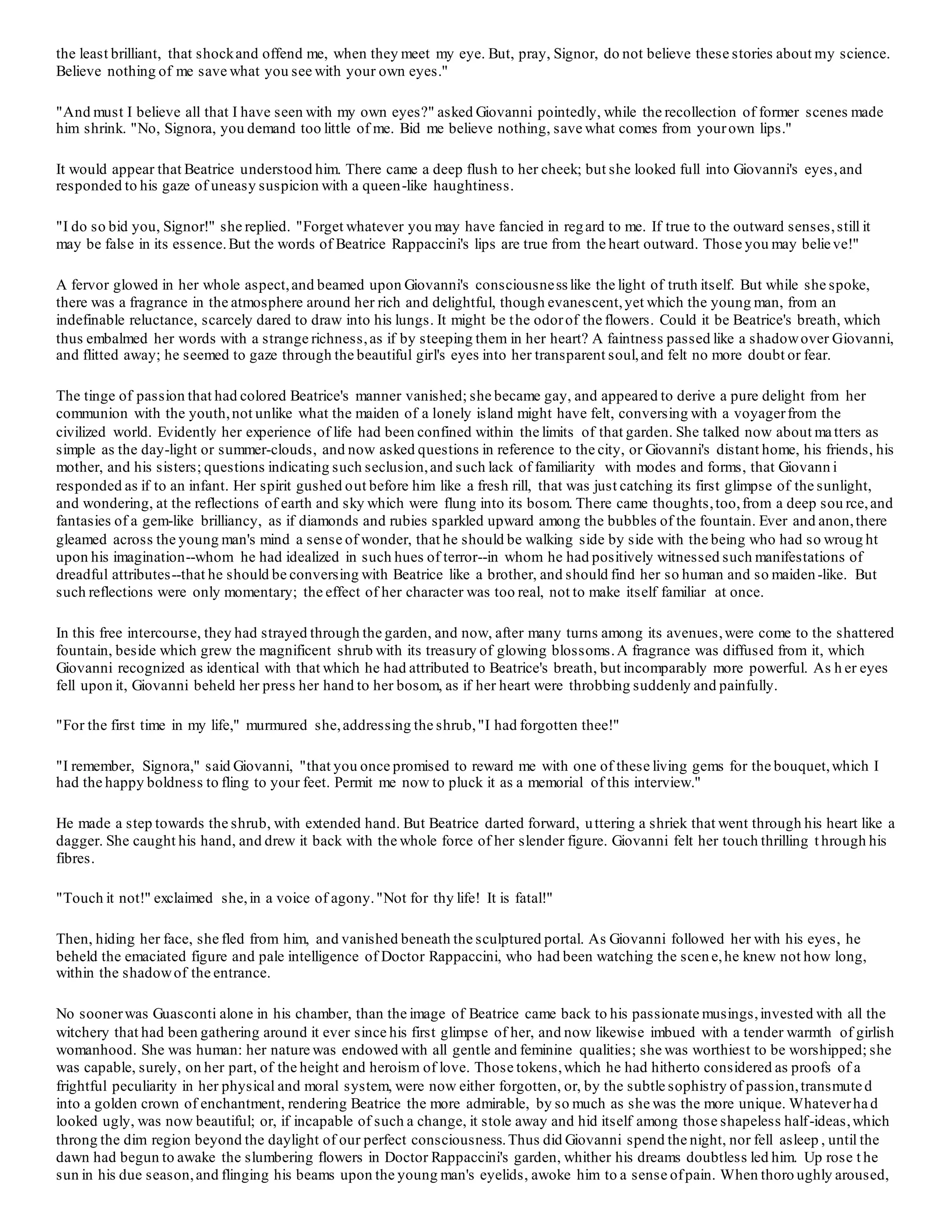 Rappaccinis daughter - complete text | DOCX