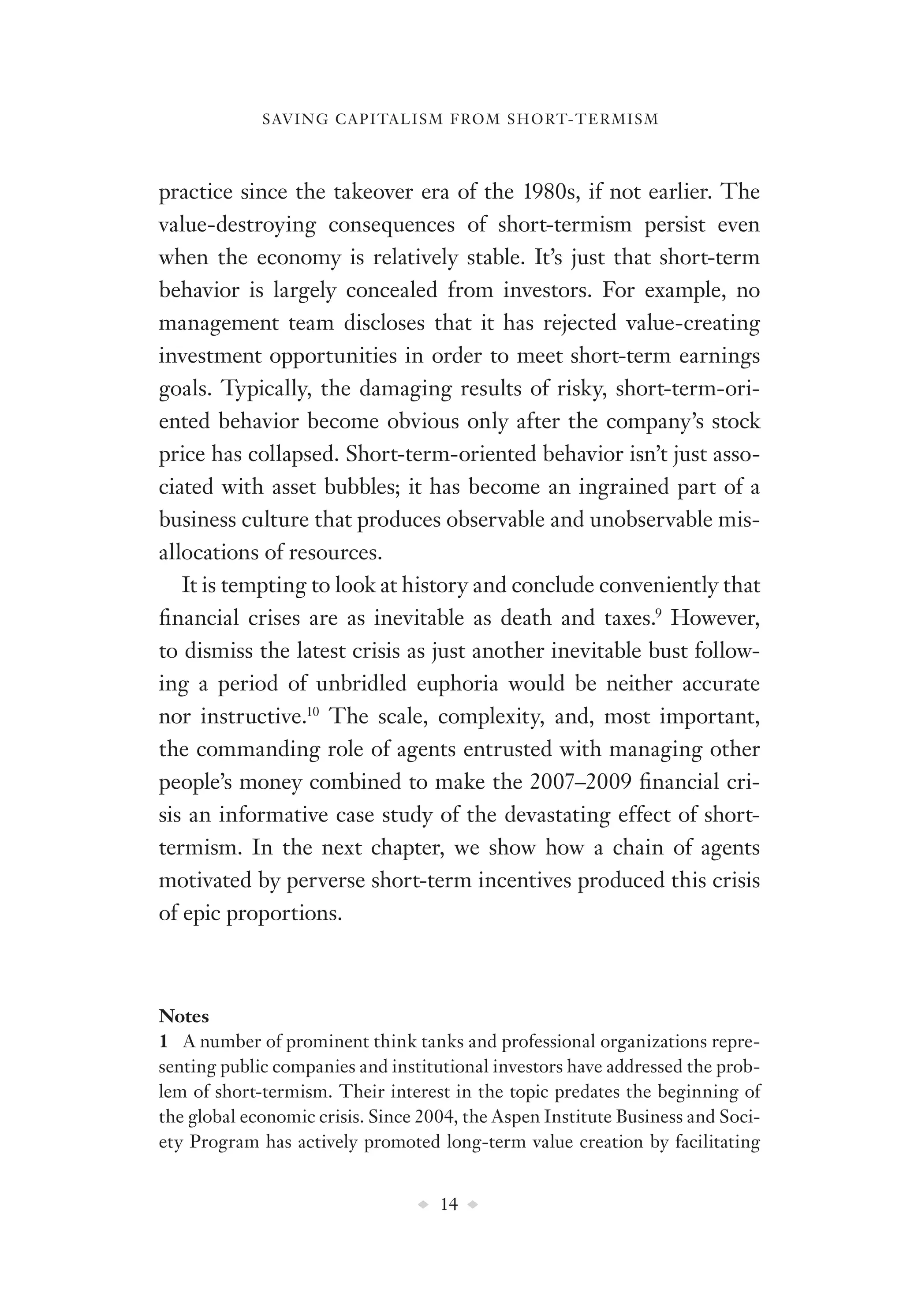 Saving Capitalism from Short-Termism | PDF