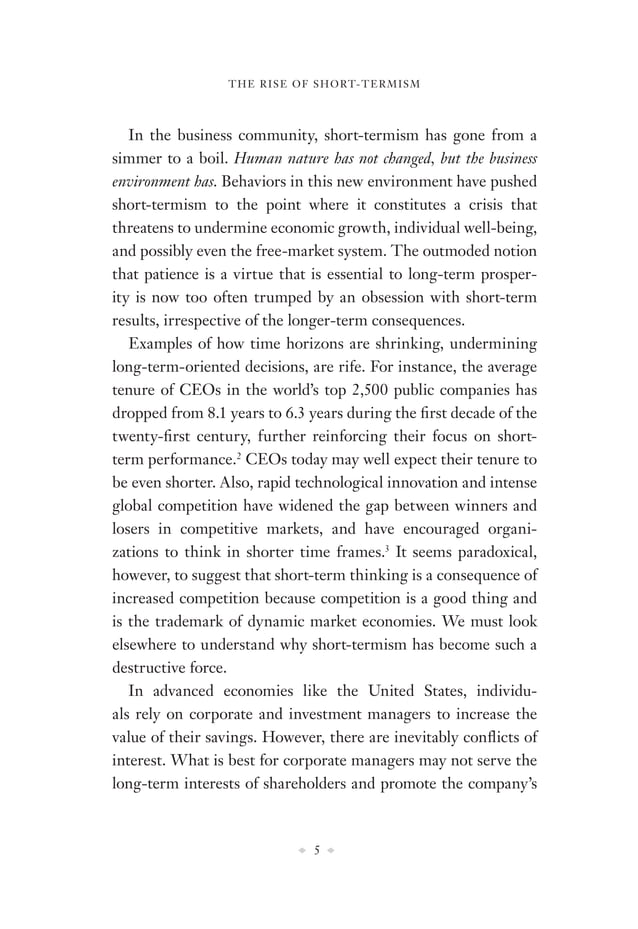 Saving Capitalism from Short-Termism | PDF