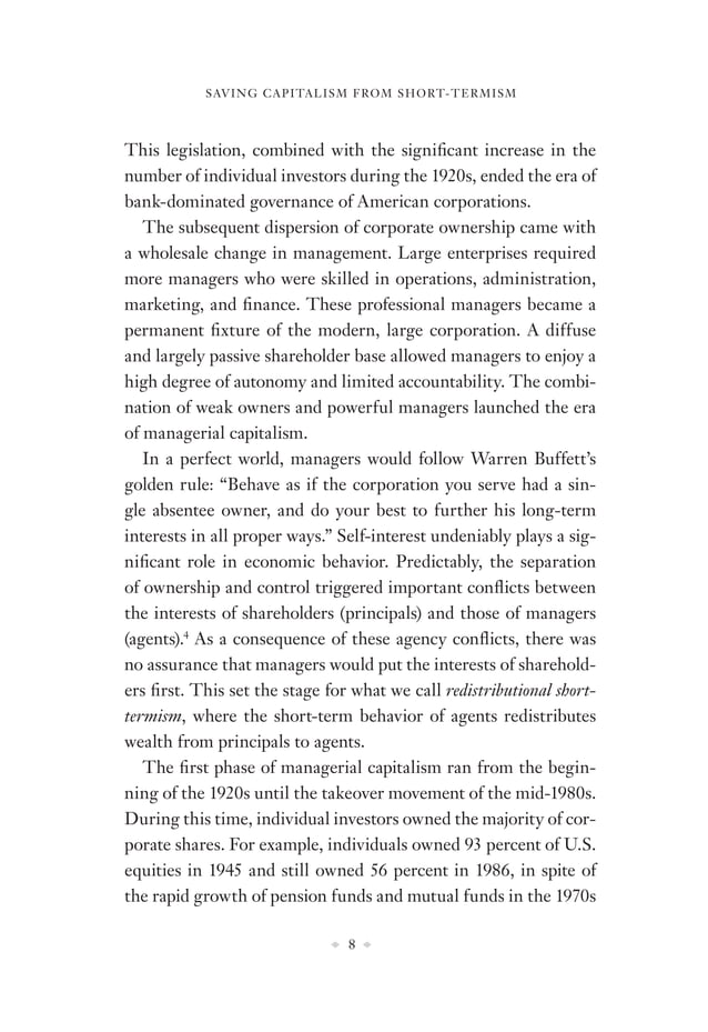 Saving Capitalism from Short-Termism | PDF