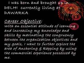 Rapper Ansh Aka Dilli Da Dilwala | PPT | Hip Hop Music | Music