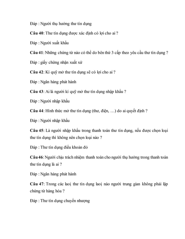 Bộ chứng từ trong thanh toán L/C - Tiểu luận | DOCX