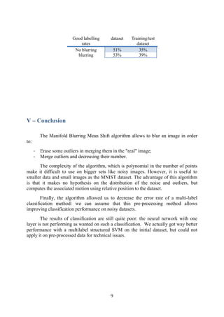 Manifold Blurring Mean Shift algorithms for manifold denoising, report, 2012 | PDF