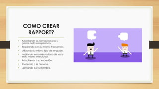 Rapport en el mundo laboral, conecta con los demas. | PDF