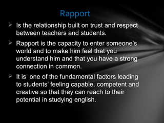 Establishing Rapport | PPS