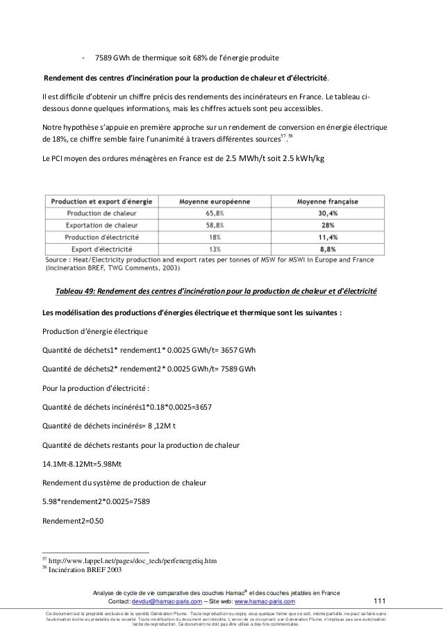Rapport ACV 2013 - Hamac et Couches Jetables