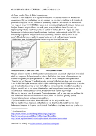 Carla Oldenburger: Rapport Amsterdam Hortus Plantage | PDF