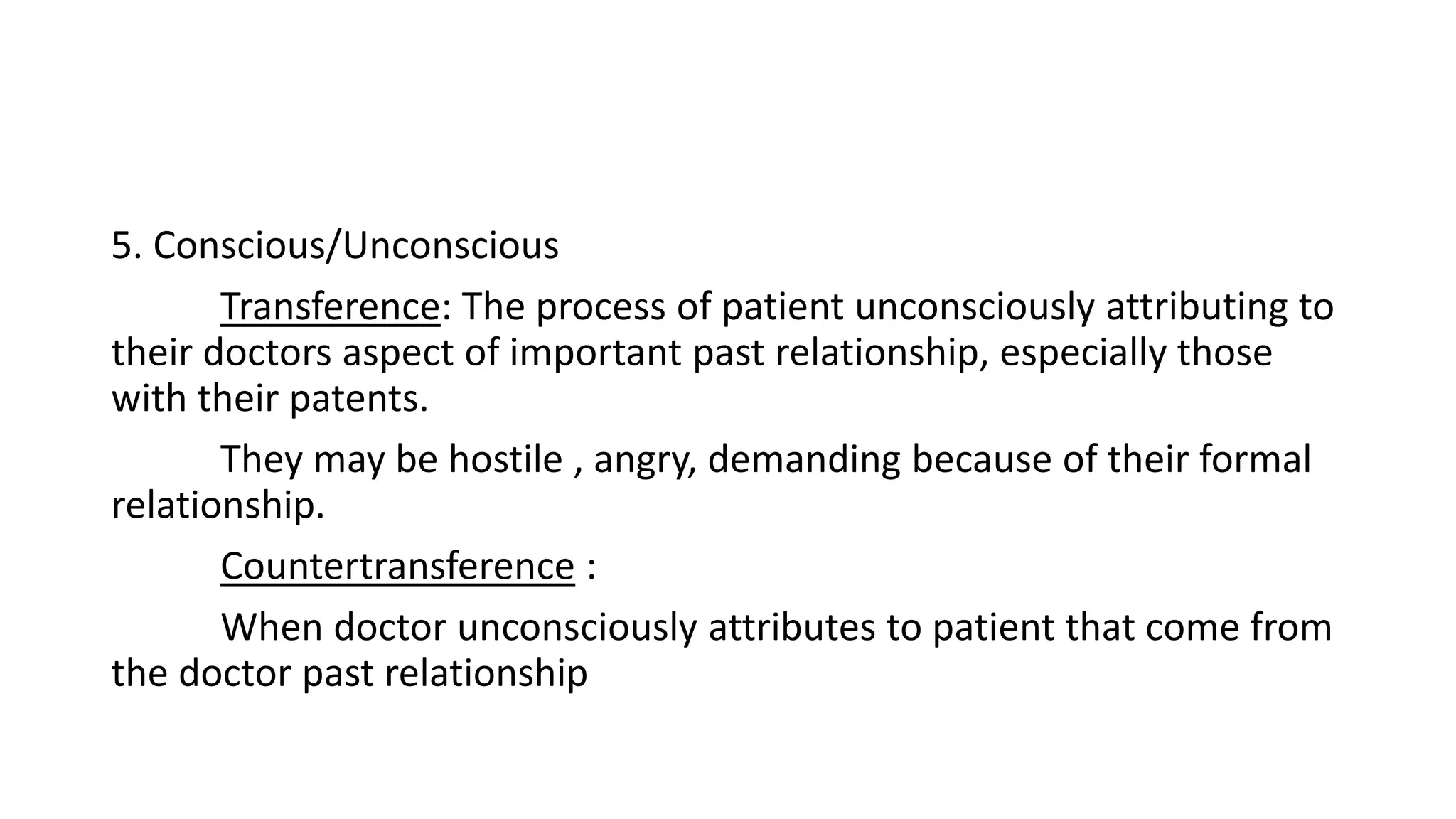Rapport and doctor patient relationship in psychiatry | PPTX