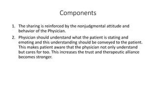 Rapport and doctor patient relationship in psychiatry | PPTX